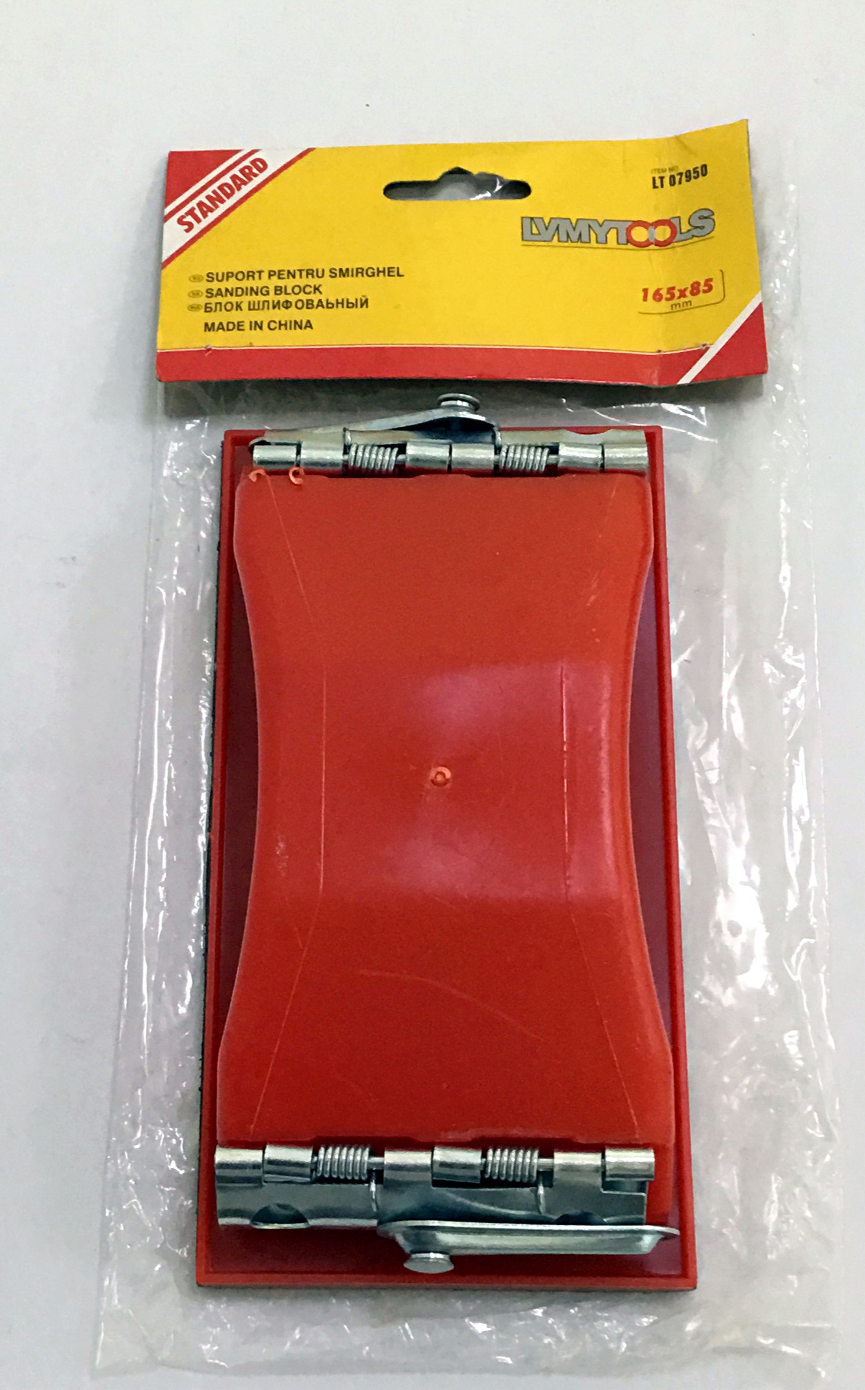 sanding block handle small 6"inch 16.5x8.5x4.5cm plastic body holder ...