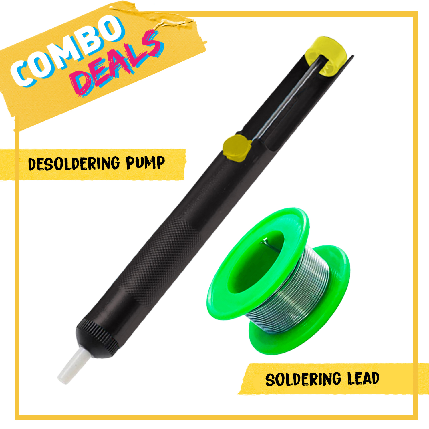 New Solder Sucker Desoldering Pump Tool Removal With Soldering Lead ...