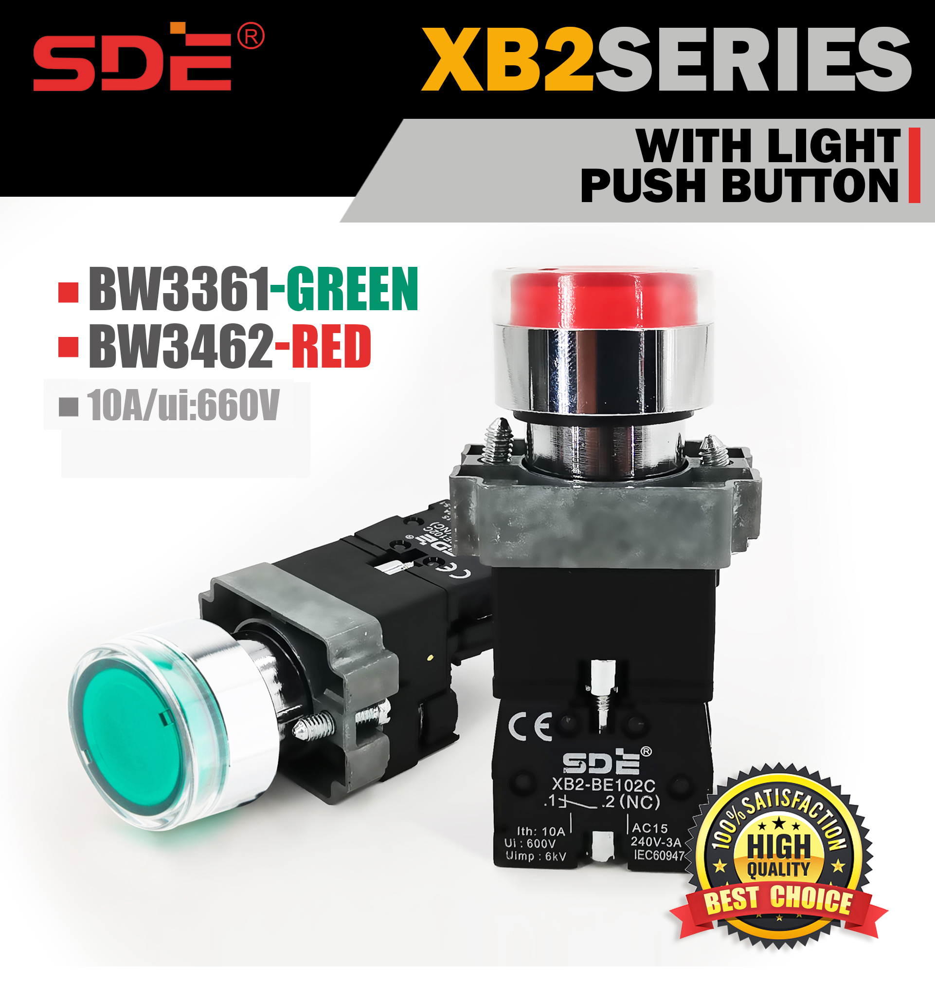 SDE PUSH BUTTON with LIGHT (XB2 Series) | Lazada PH
