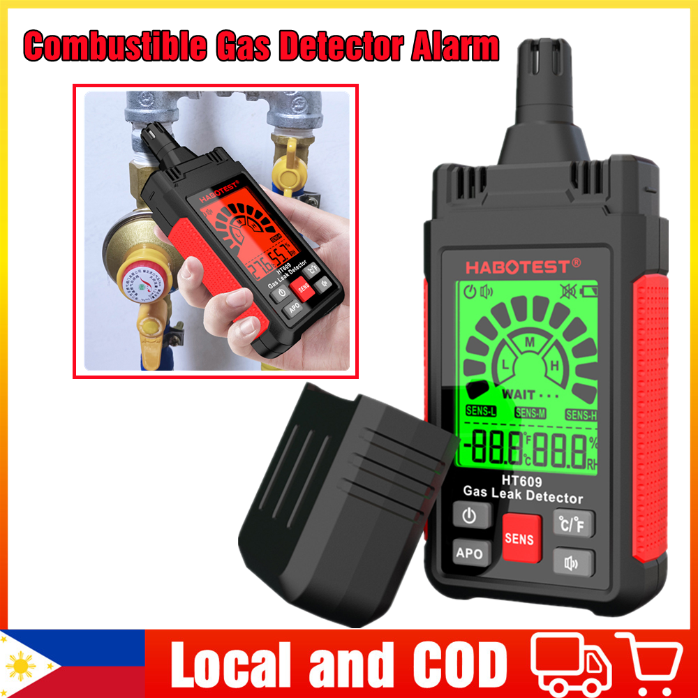 HABOTEST HT609 Portable Gas Leak Detector Alarm Combustible Gas ...