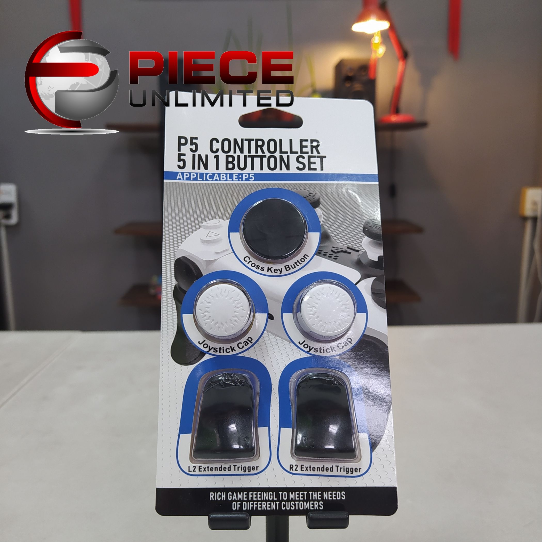 P5 Controller Dualsense 5 in 1 button Set Button Cover and Extended ...