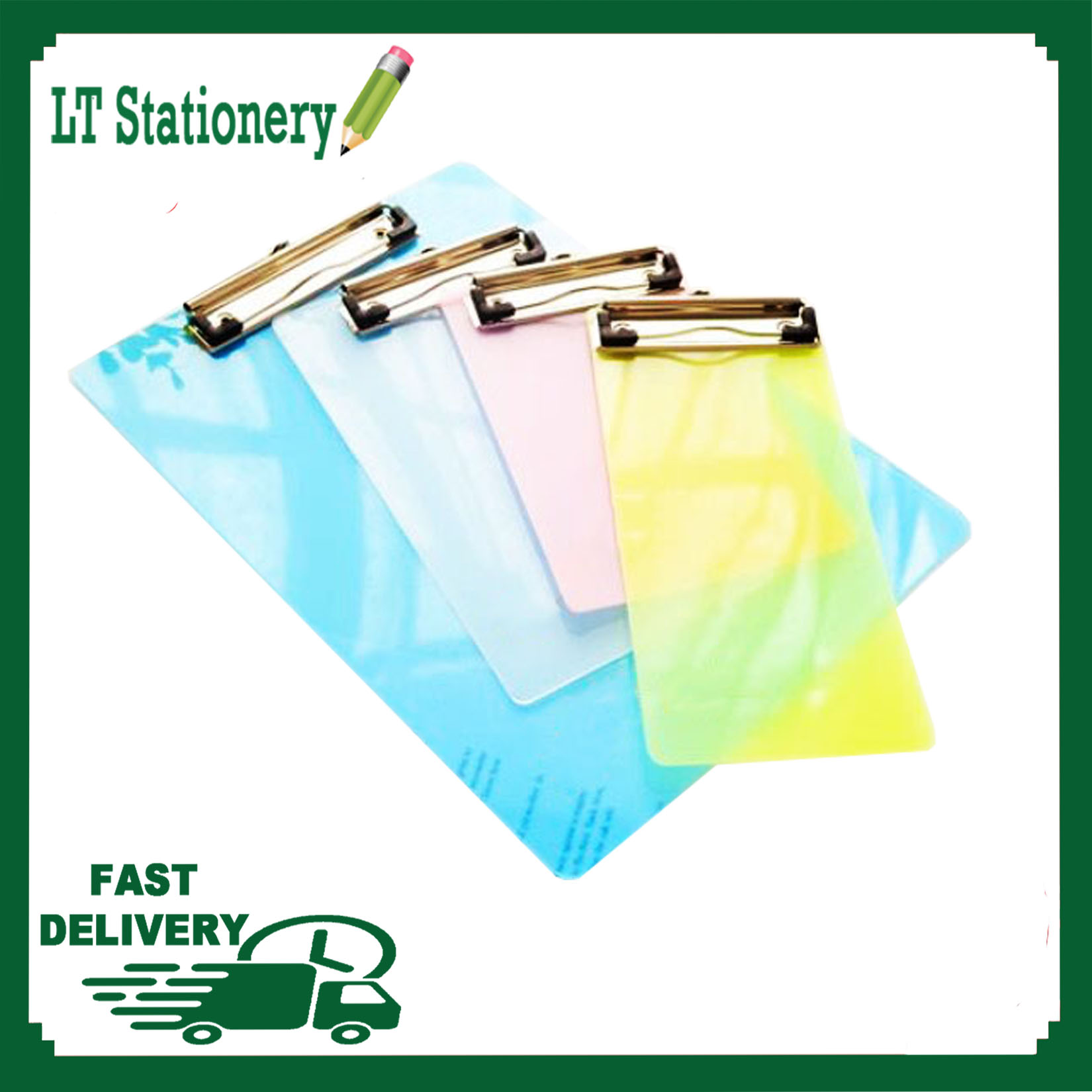 Translucent Plastic Clipboard flat clip writing board (MOLANDI) | Lazada PH