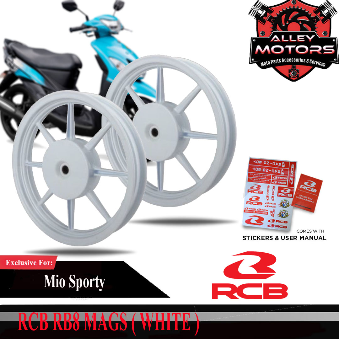 RCB RB8 MAGS MIO SPORTY (WHITE) By Alley Motors | Lazada PH