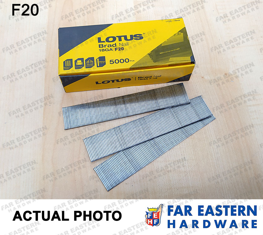 LOTUS Brad Nail 18GA F10 F15 F20 F25 F30 F40 F50 Nails LTAC | Lazada PH