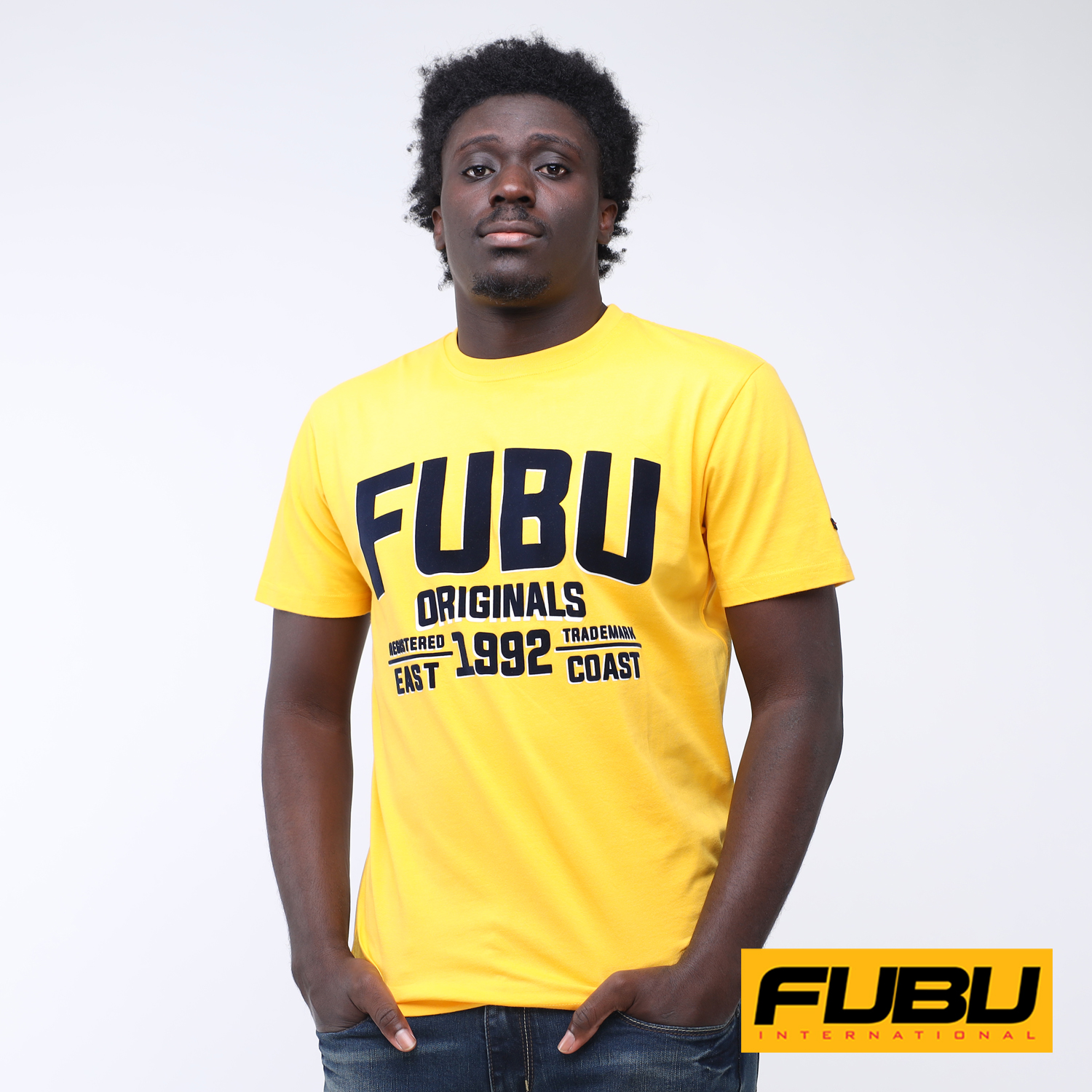Fubu Round Neck Regular Fit FBT01A-2763 (S.Yellow) | Lazada PH