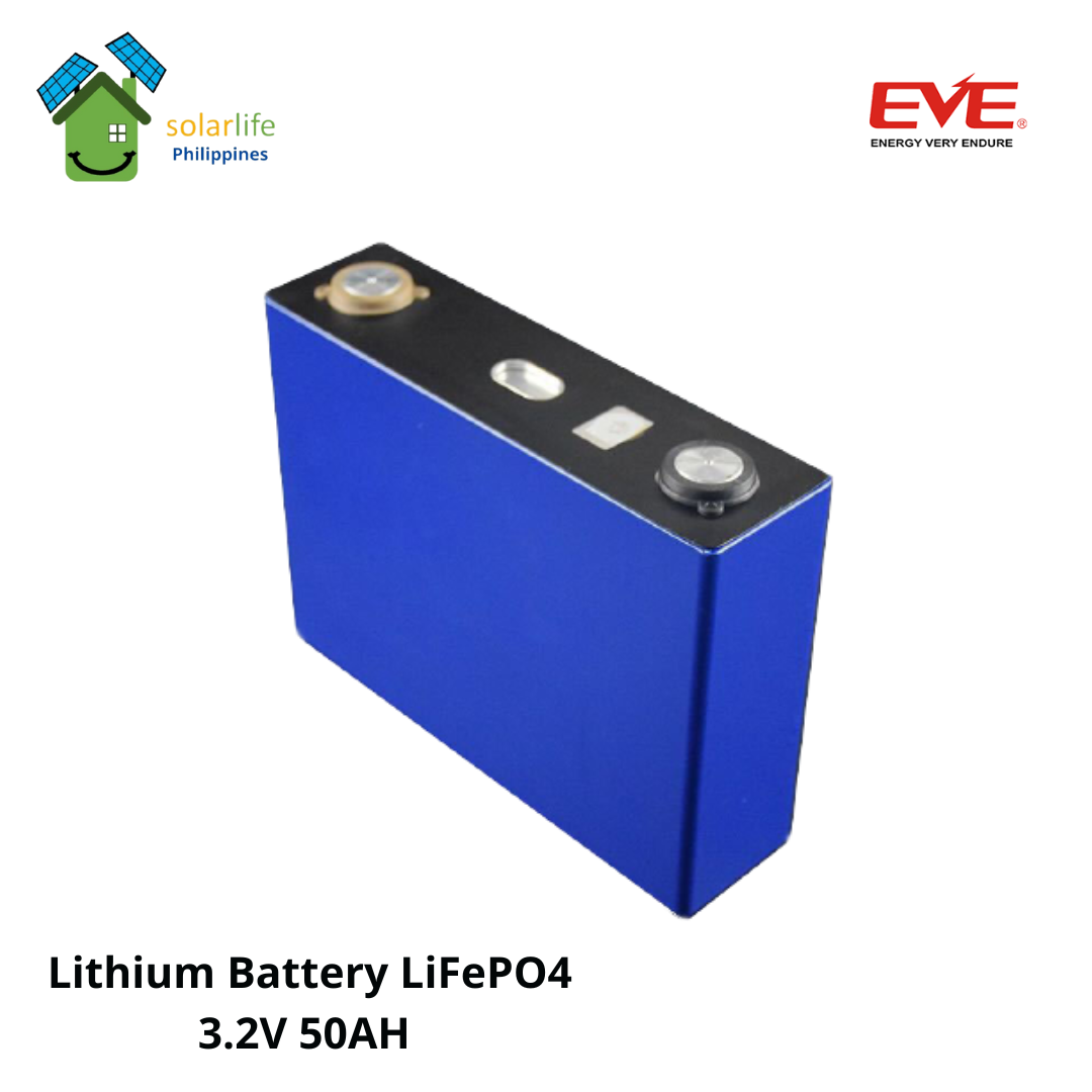 EVE LiFePO4 3.2V 50ah Power Lithium LiFePO4 Battery Cell | Lazada PH