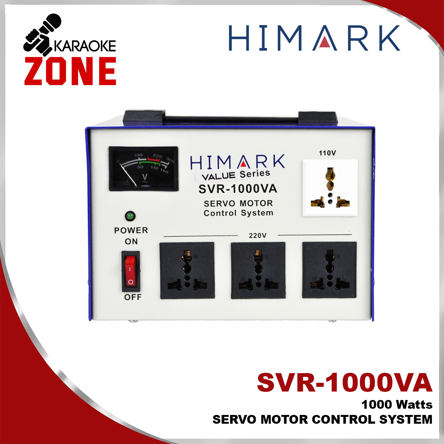 Himark SVR 1000VA AVR / 1000w / Servo Motor type / Automatic Voltage ...