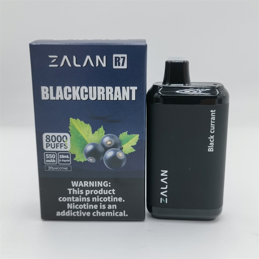 ZALAN R7 8000 Puffs Disposable Vape Pod Legit Vaping 3 Strength CRISP ...