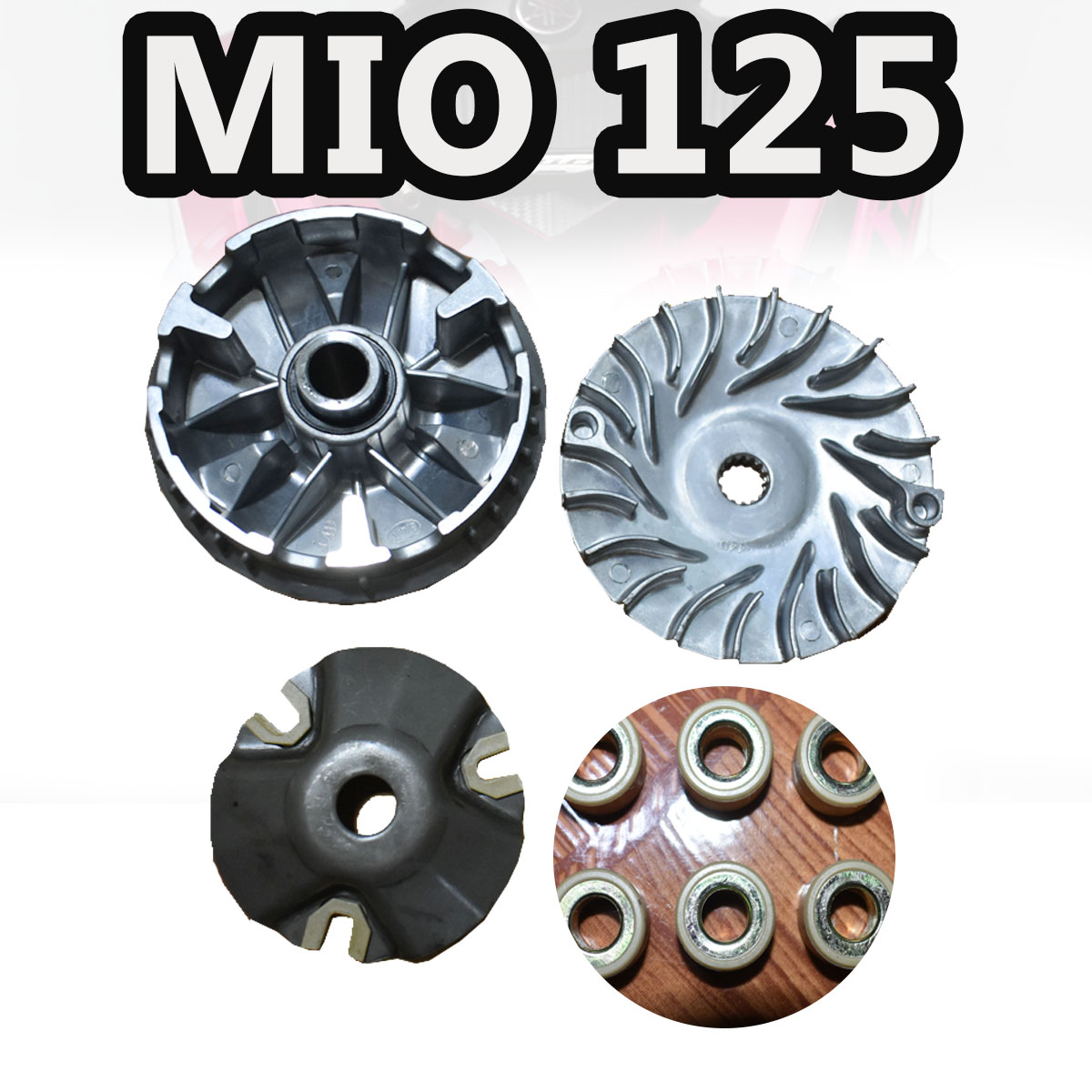 Jonluian Motorcycle PULLY SET FOR MIO SPORTY-MIO SOUL STOCK MIO / MIO I ...