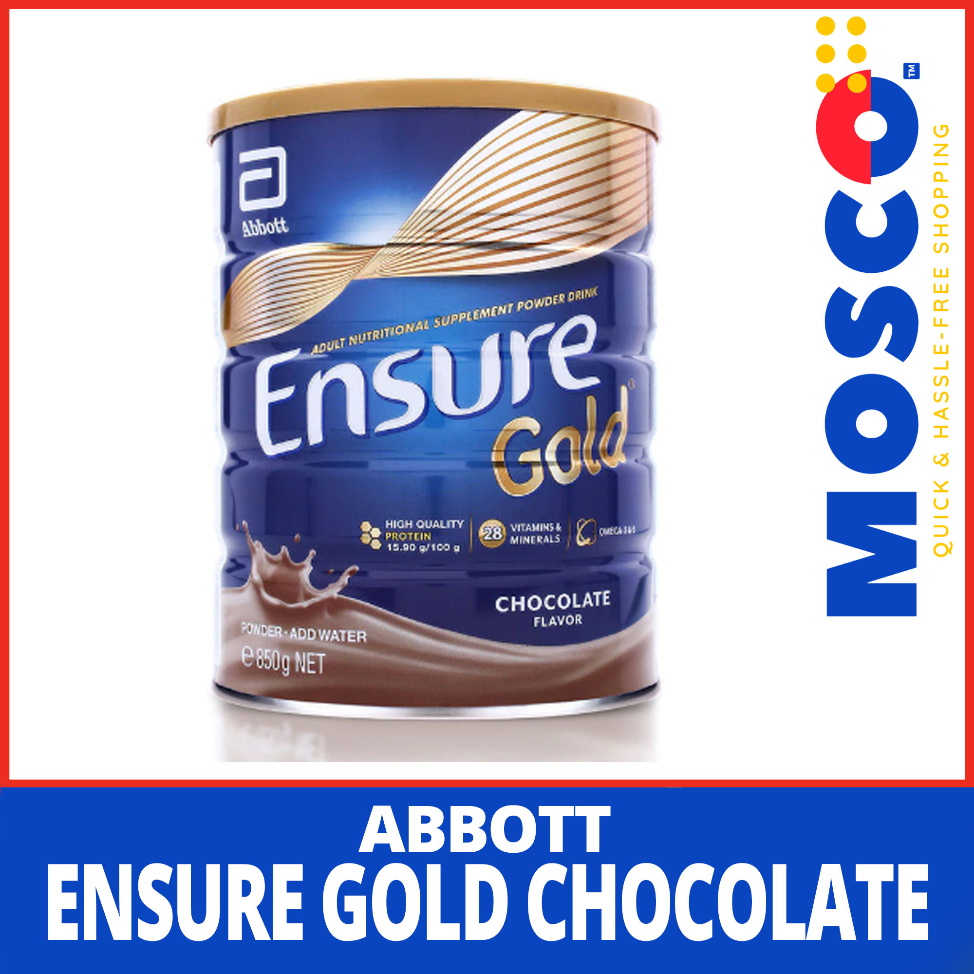 ENSURE Gold Choco Powdered Milk Adult Supplement (850 grams) | Lazada PH