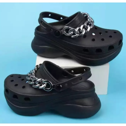 CROCS Bae Embellished Clogs With Chain OEM Top Grade Quality Slippers ...