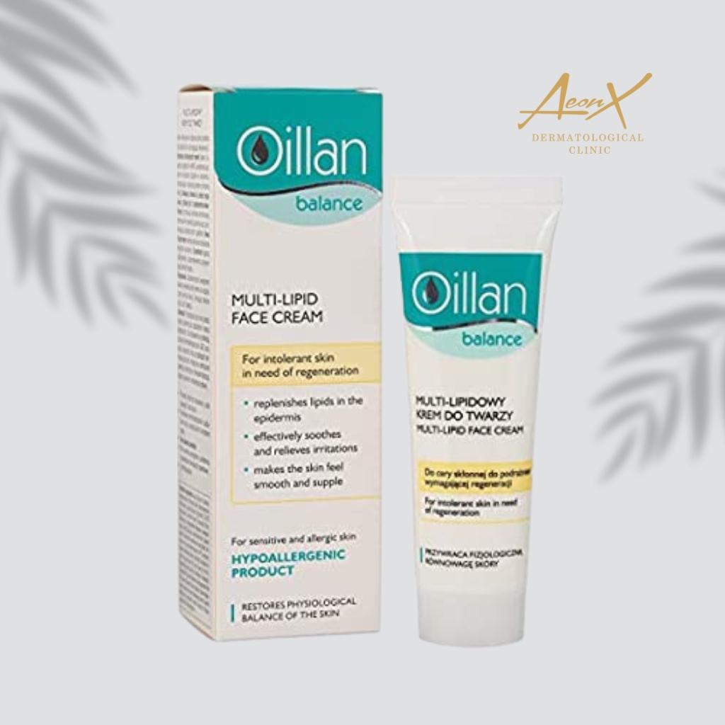 Oillan Multi-Lipid Facecream for VERY dry skin with Hyaluronic Acid ...