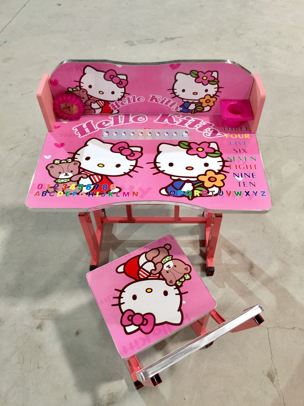 Kids character study table set children’s learning desk study desk ...