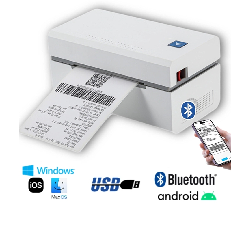 SINRICE 80mm Thermal Printer Inkless Waybill Printer Sticker Printer ...