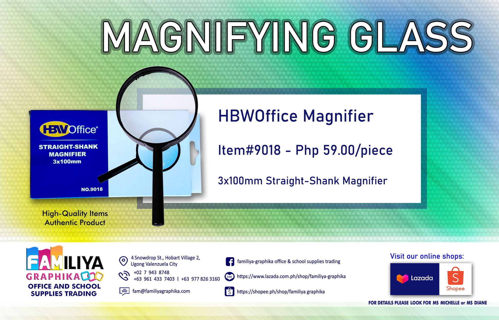 HBW Magnifying Glass | Lazada PH