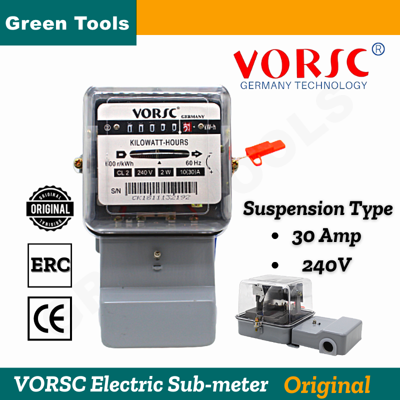 VORSC Electric Submeter 30Amp Suspension Single Phase Watt Meter ...