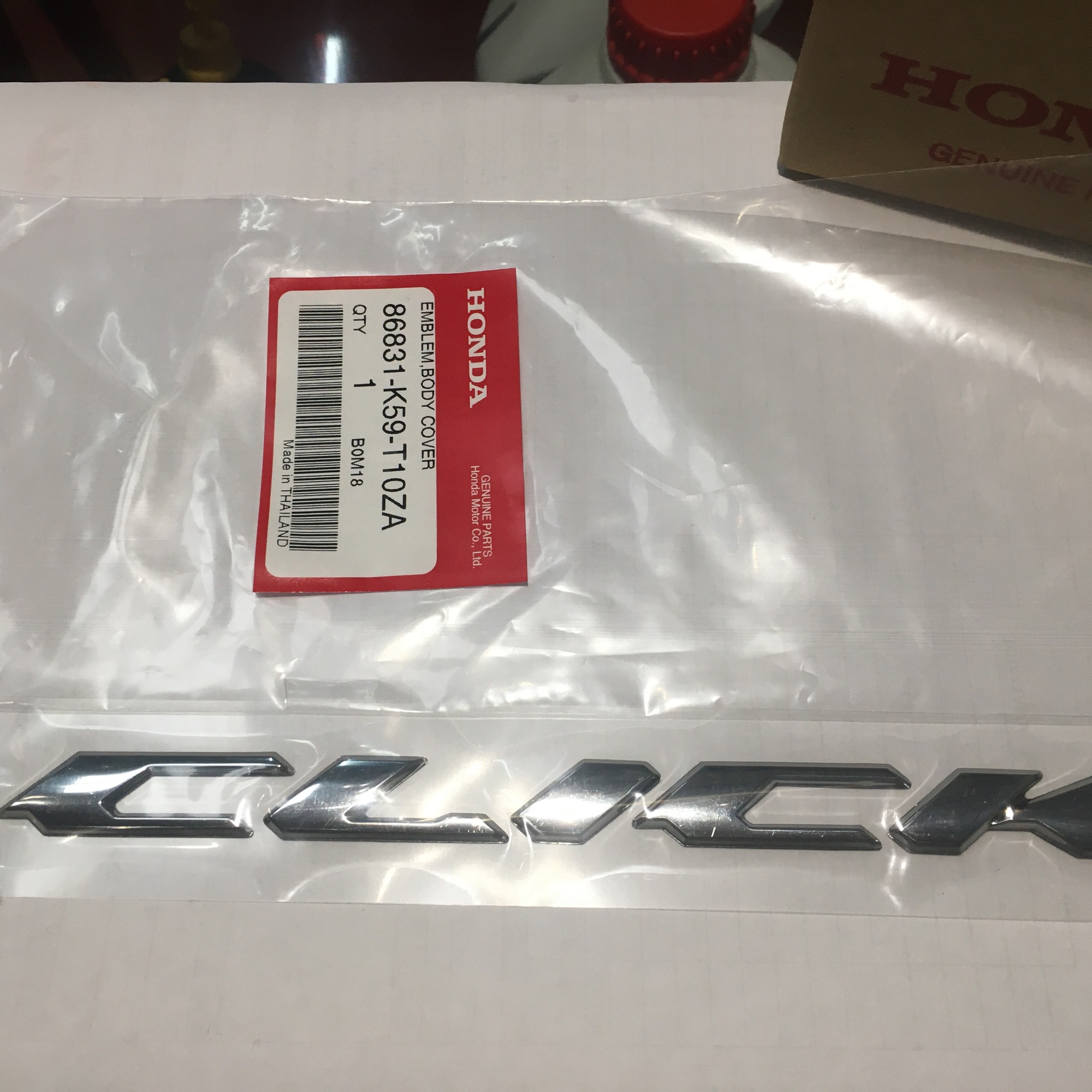 GENUINE HONDA CLICK EMBLEM 1PC | Lazada PH