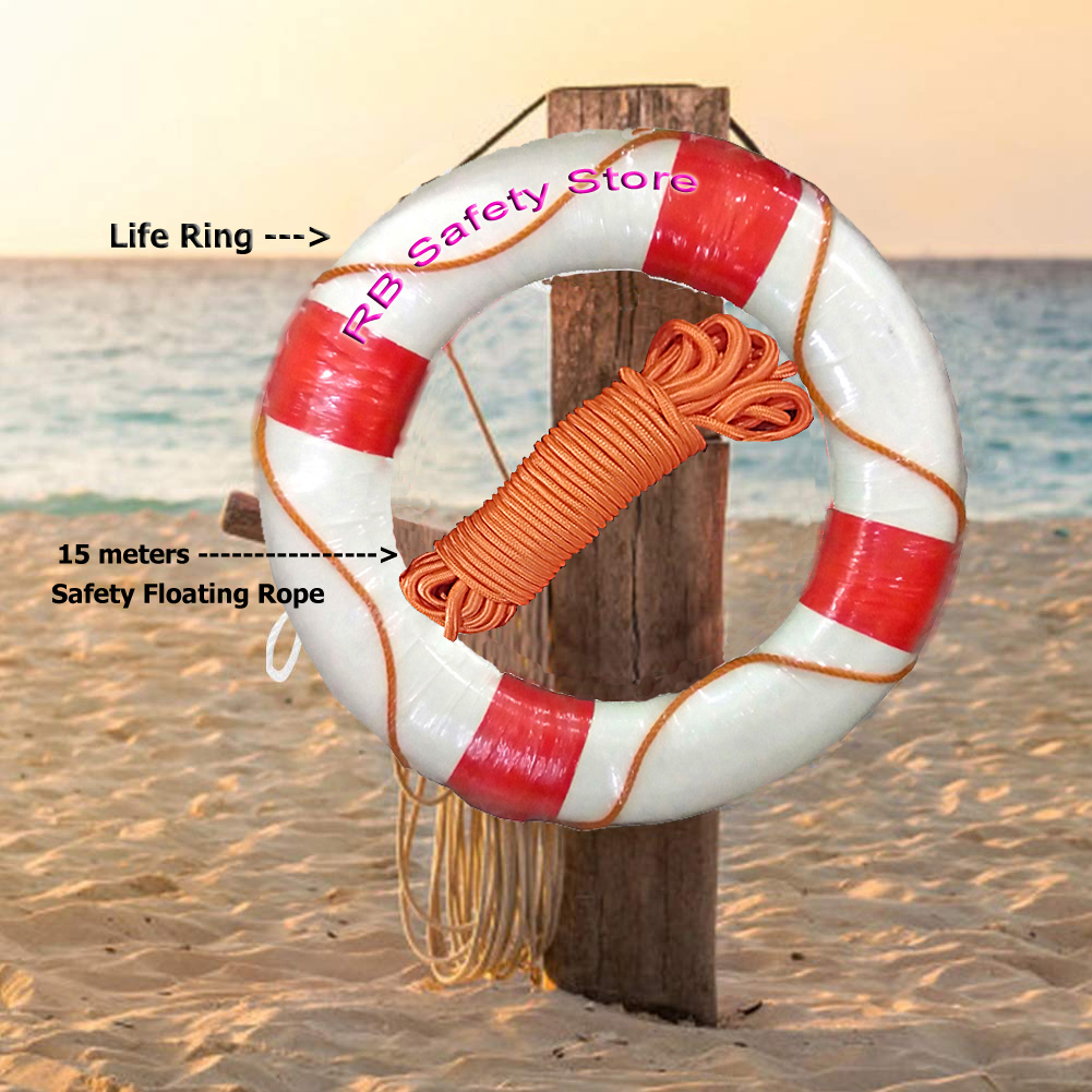 Lifebuoy Lifering Styro Type with Floating Rope Rescue Device Emergency ...