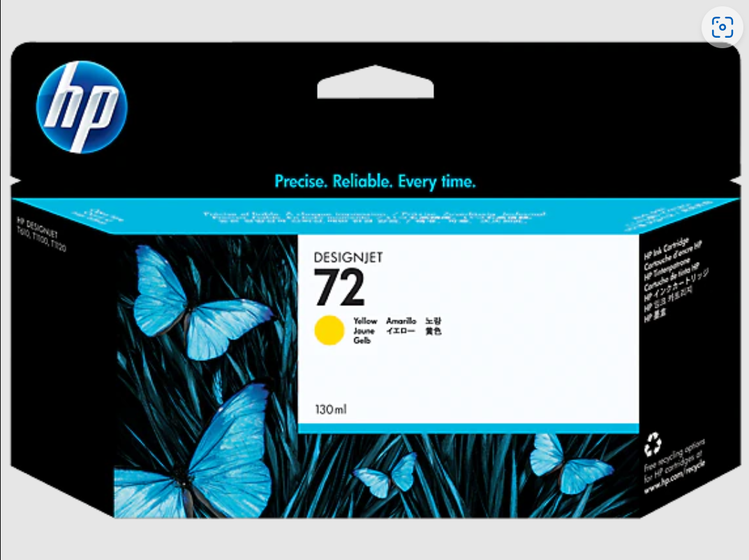 HP 72 130-ml Yellow DesignJet Original Ink Cartridge, (C9373A) | Lazada PH