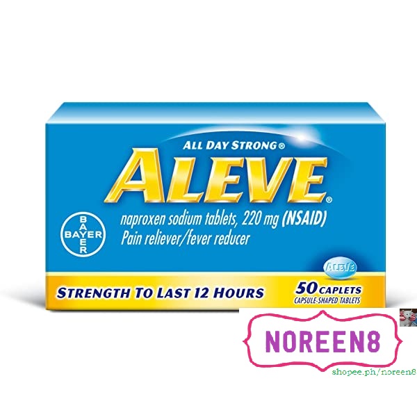 Aleve Naproxen Sodium Pain Reliever 50 Caplets | Lazada PH