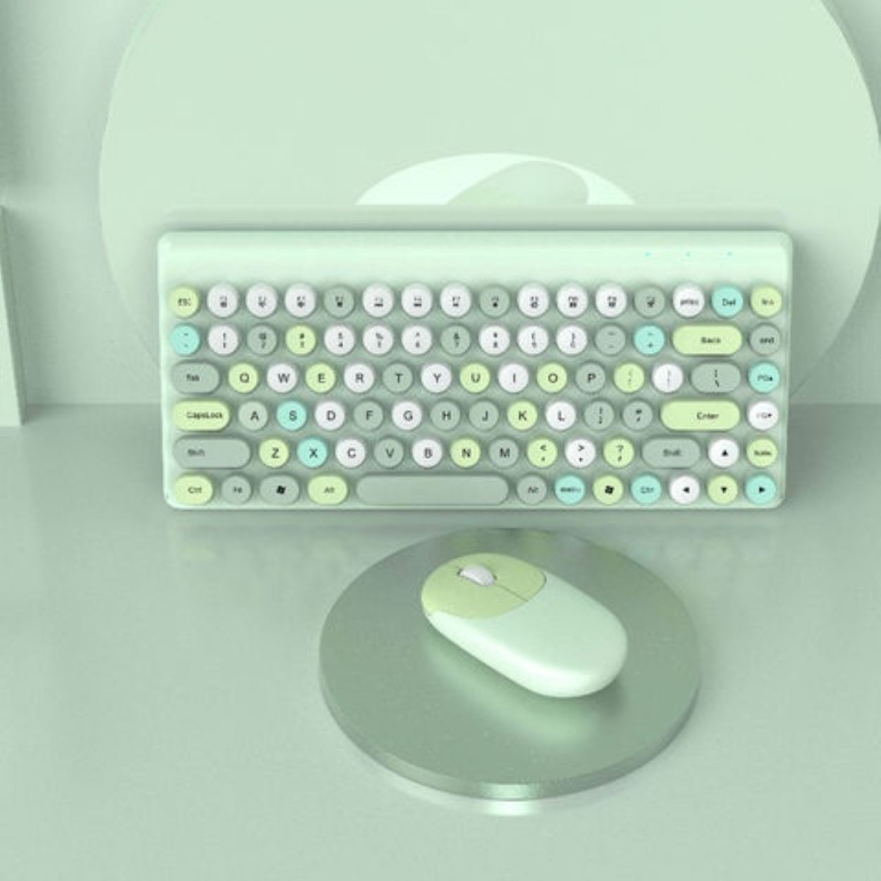 Firewolf Mixed Candy color 86-Keys 2.4G Wireless Gaming Keyboard and ...