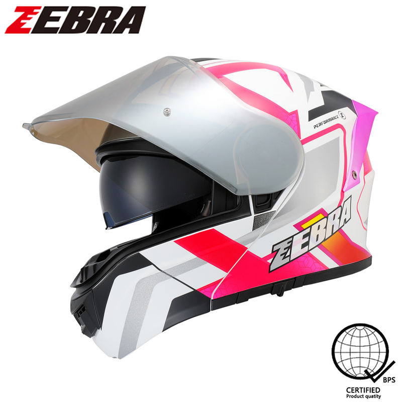 ZEBRA YM-869 Modular helmet for motorcycle full face helmet dual visor ...