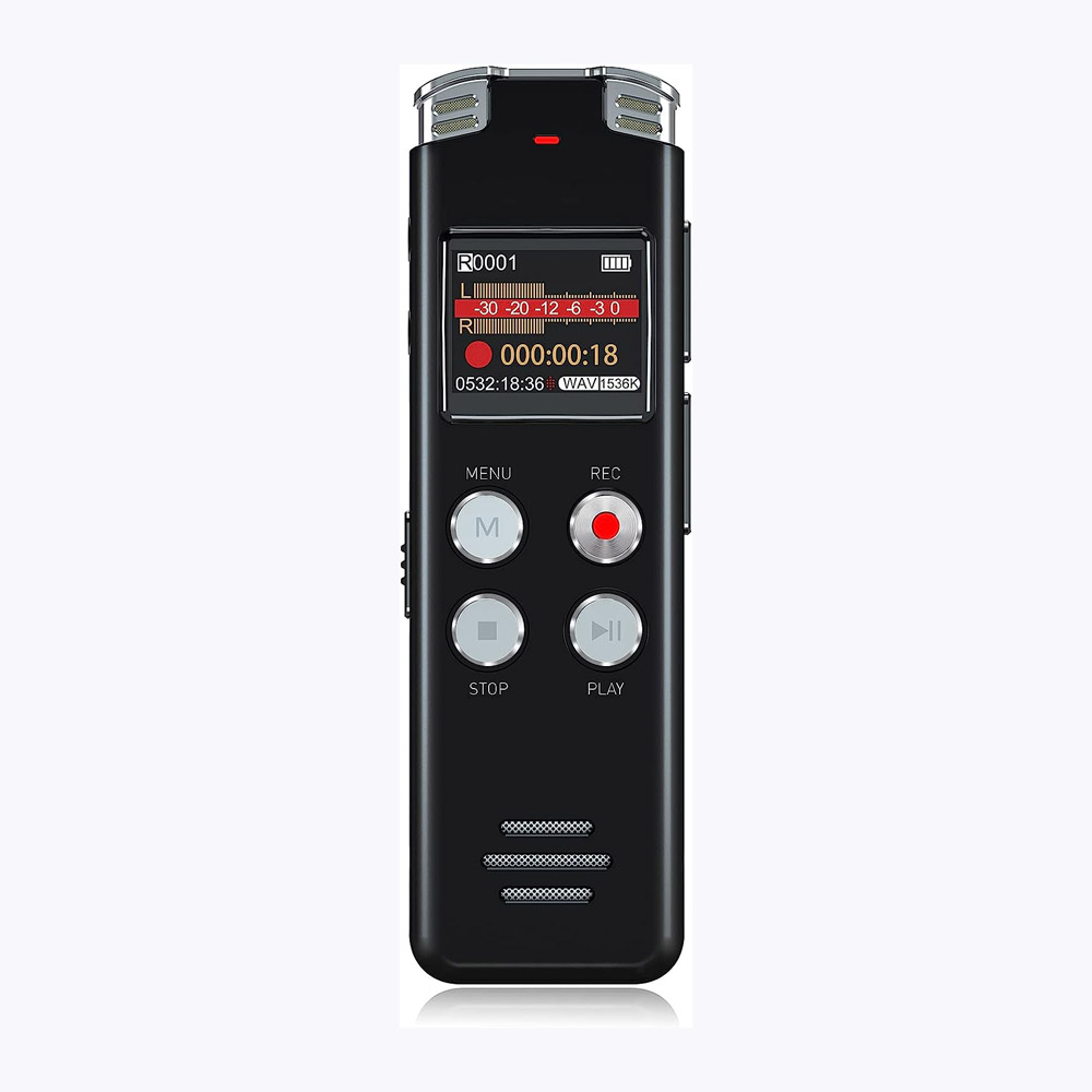 EVISTR 64GB Digital Voice Recorder Voice Activated Recorder with ...