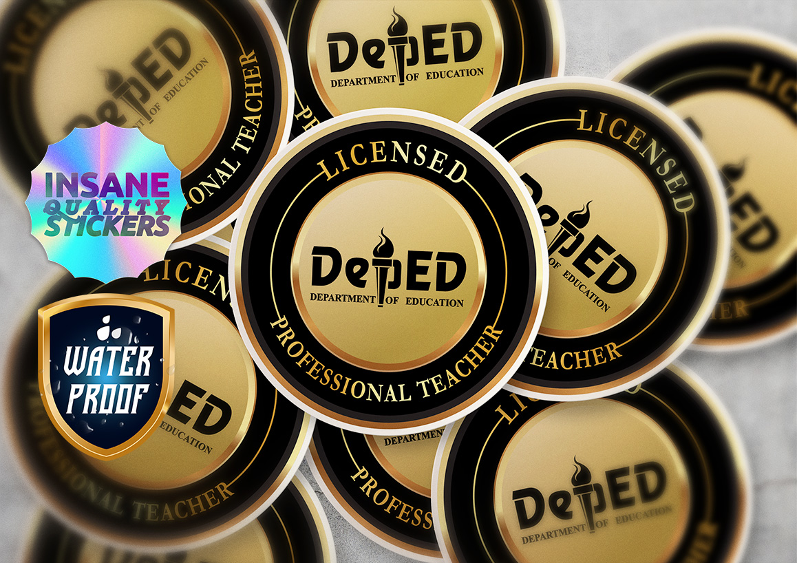 DEPED LOGO Sticker for motorcycle & car Holographic rainbow Water Proof ...