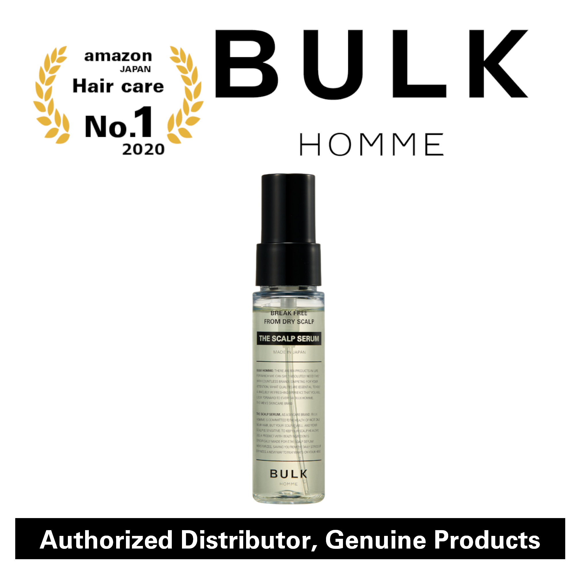 BULK HOMME THE SCALP SERUM | Men's hair care treatment 50ml | MADE IN ...
