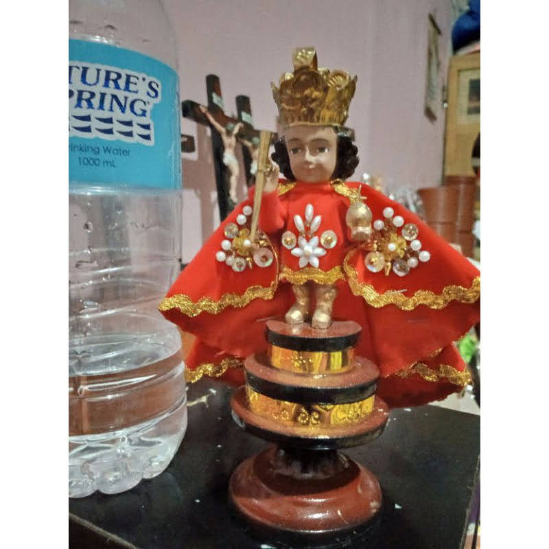 Wooden 7 inches Sr. Sto Nino de Cebu Mahal nga Senior Santo Ninyo Viva ...