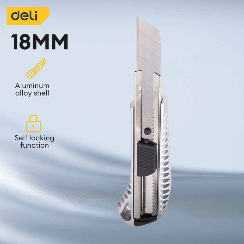 Deli Retractable Utility Knife Heavy Duty Cutter Utility Blade ...