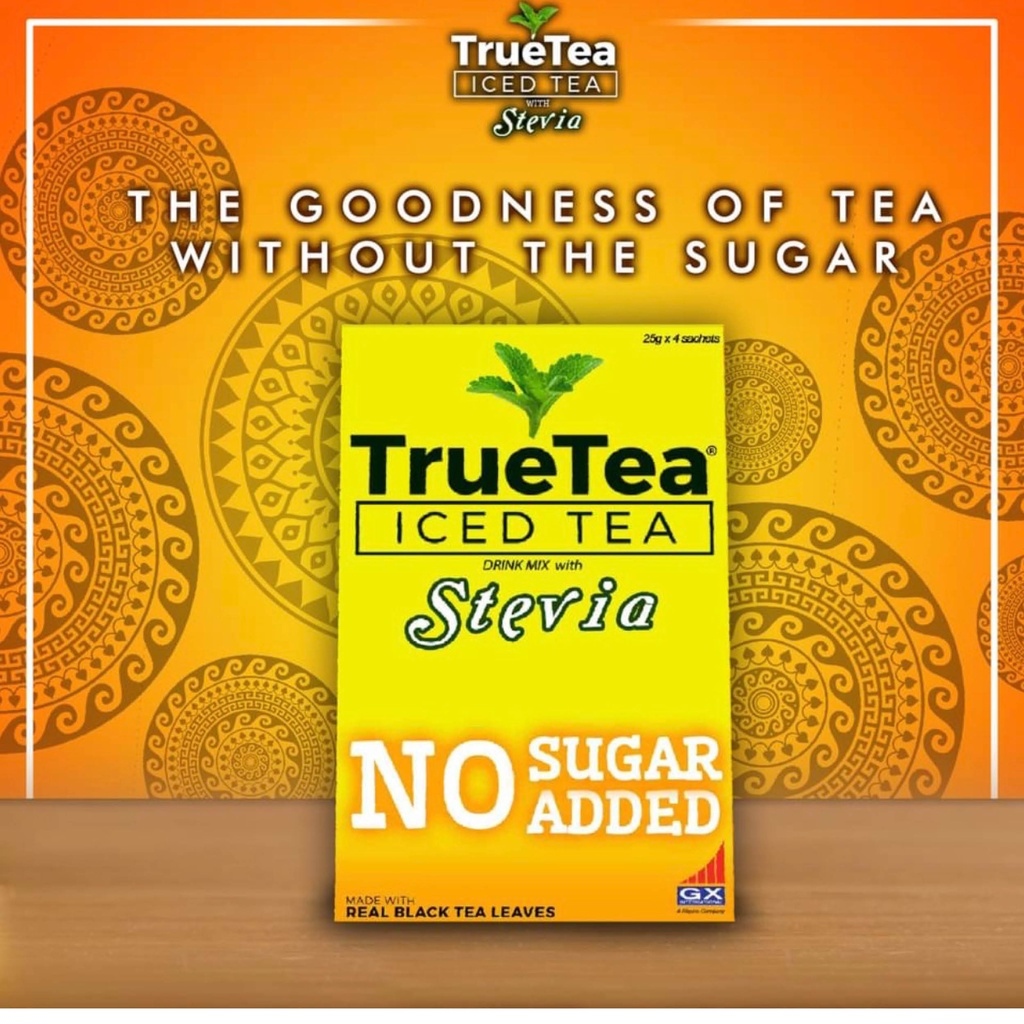 scnDeXfA TrueTea Iced Tea with Stevia 25g x 4 (Keto Friendly Diabetic ...