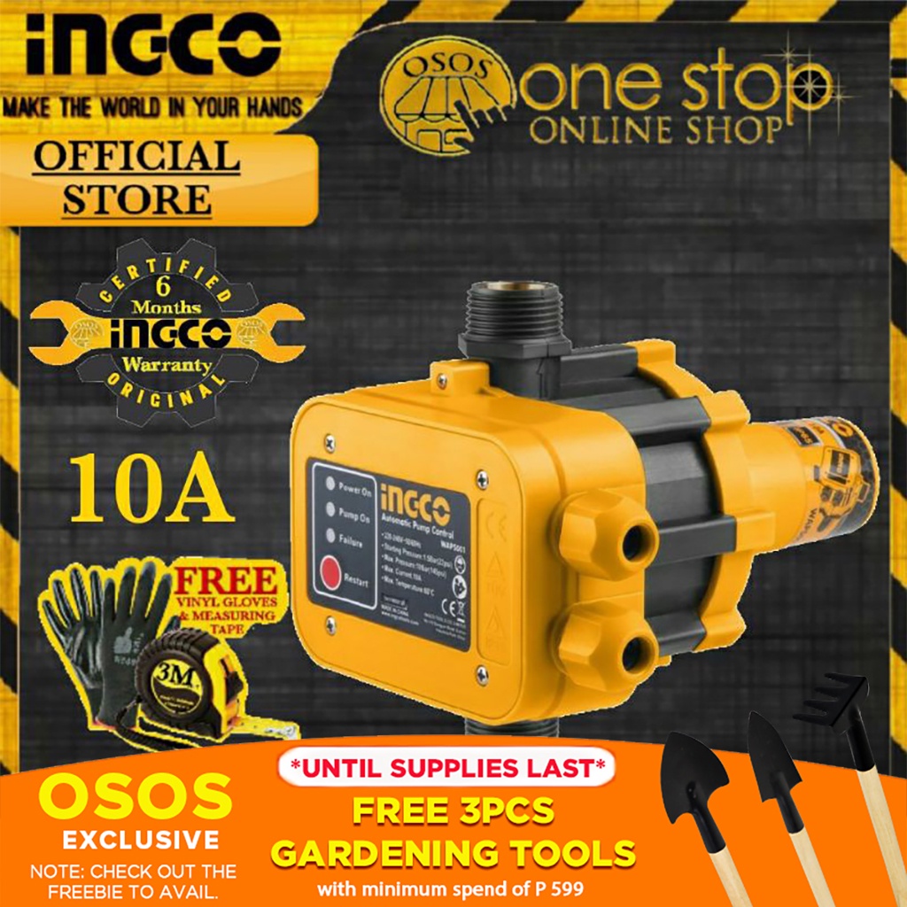 INGCO Original Automatic Pump Control Switch WAPS001 •OSOS• | Lazada PH
