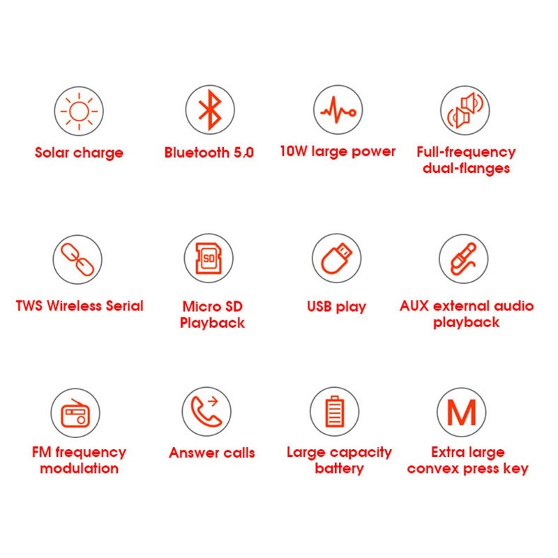 NSS Solar Bluetooth Radio With LED light FM/AM Speaker With Solar Panel ...