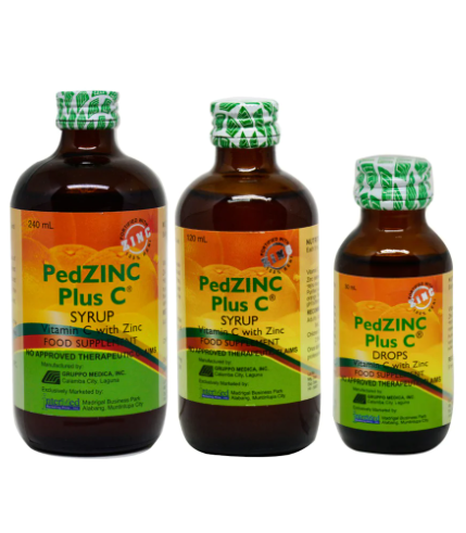 Pedzinc Plus with Zinc Syrup 240ml, 120ml, 30ml Drops | Lazada PH