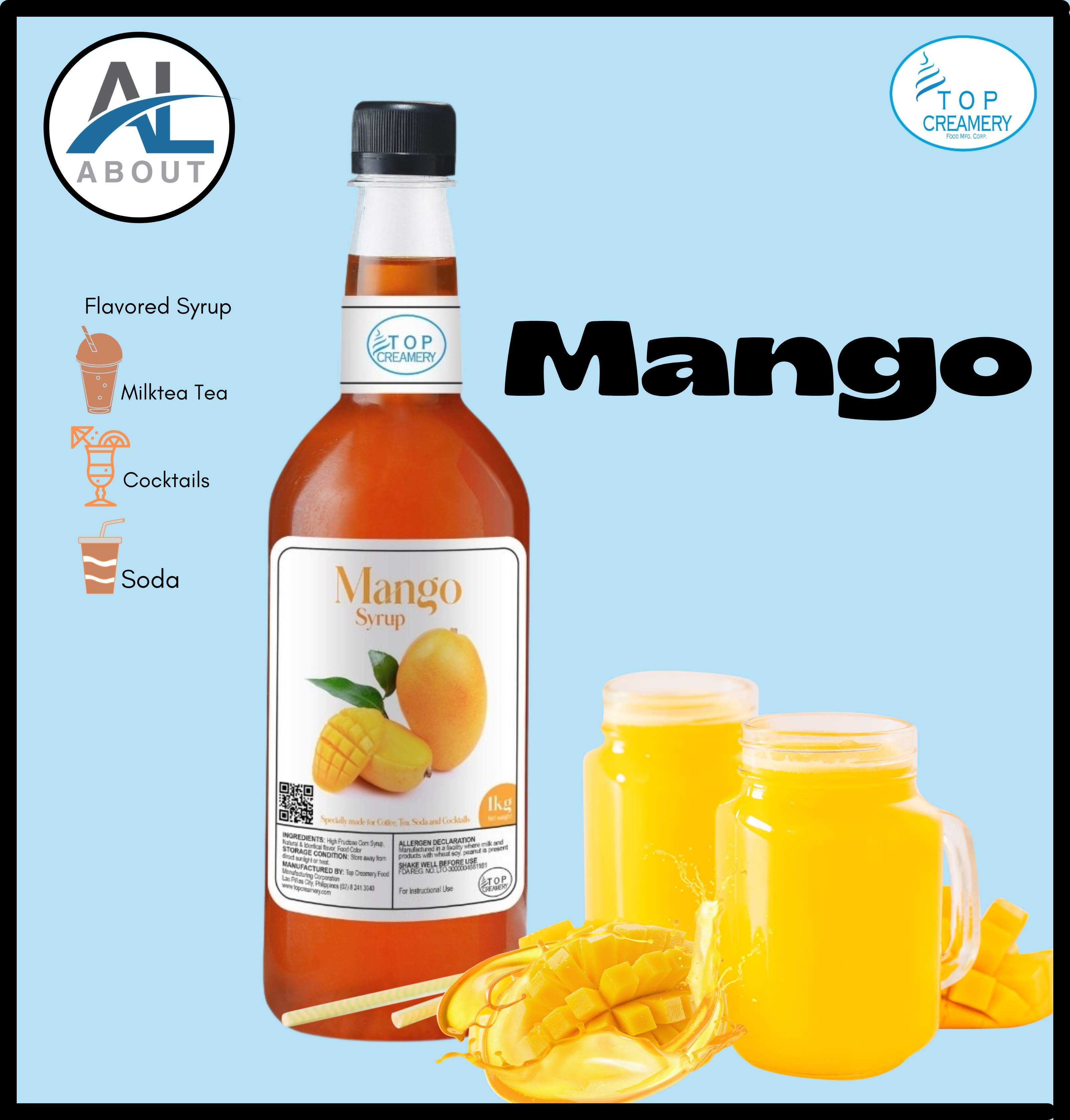 TOP CREAMERY MANGO SYRUP 750ml | Lazada PH