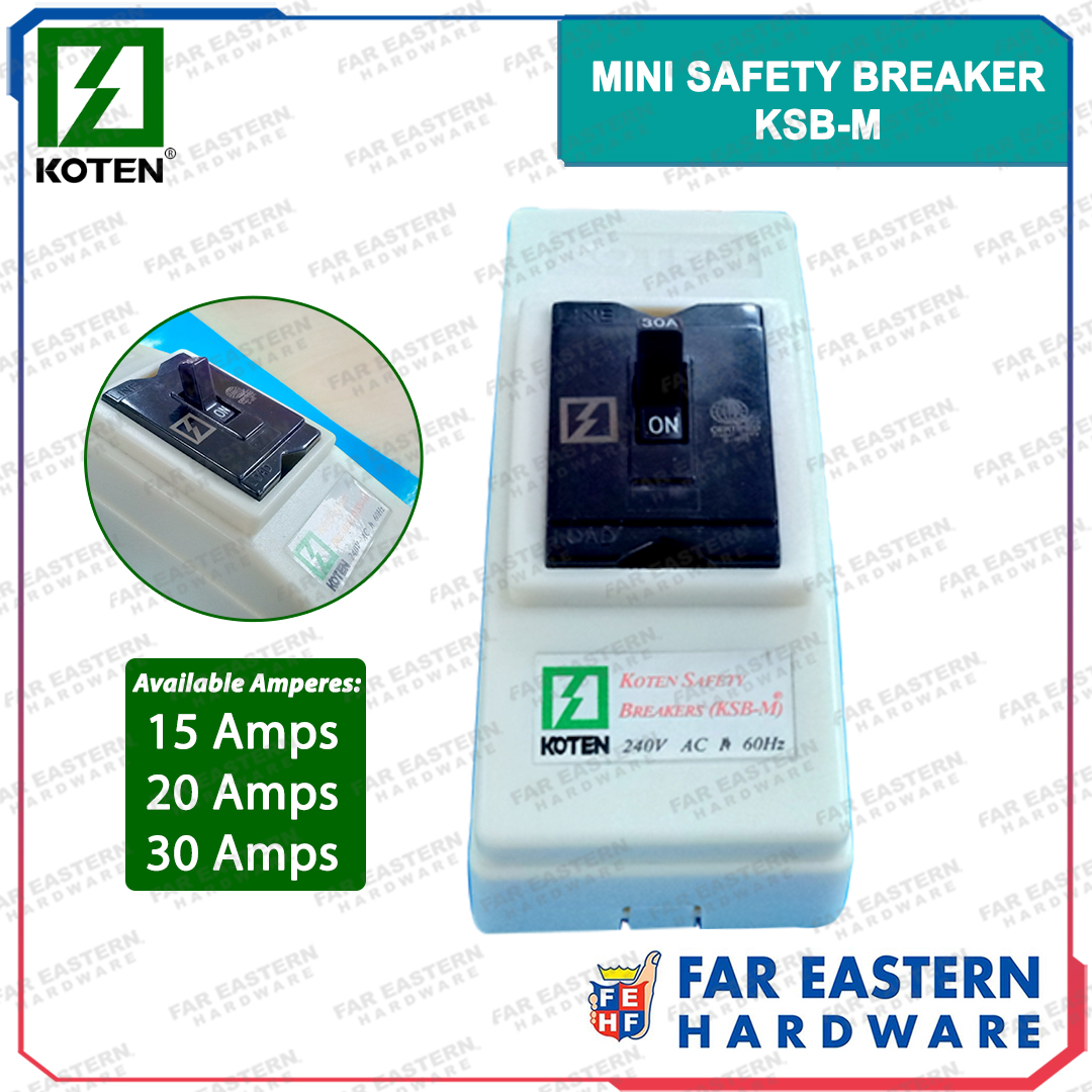 KOTEN Mini Electrical Safety Circuit Breaker KSB-M 15A | 20A | 30A ...