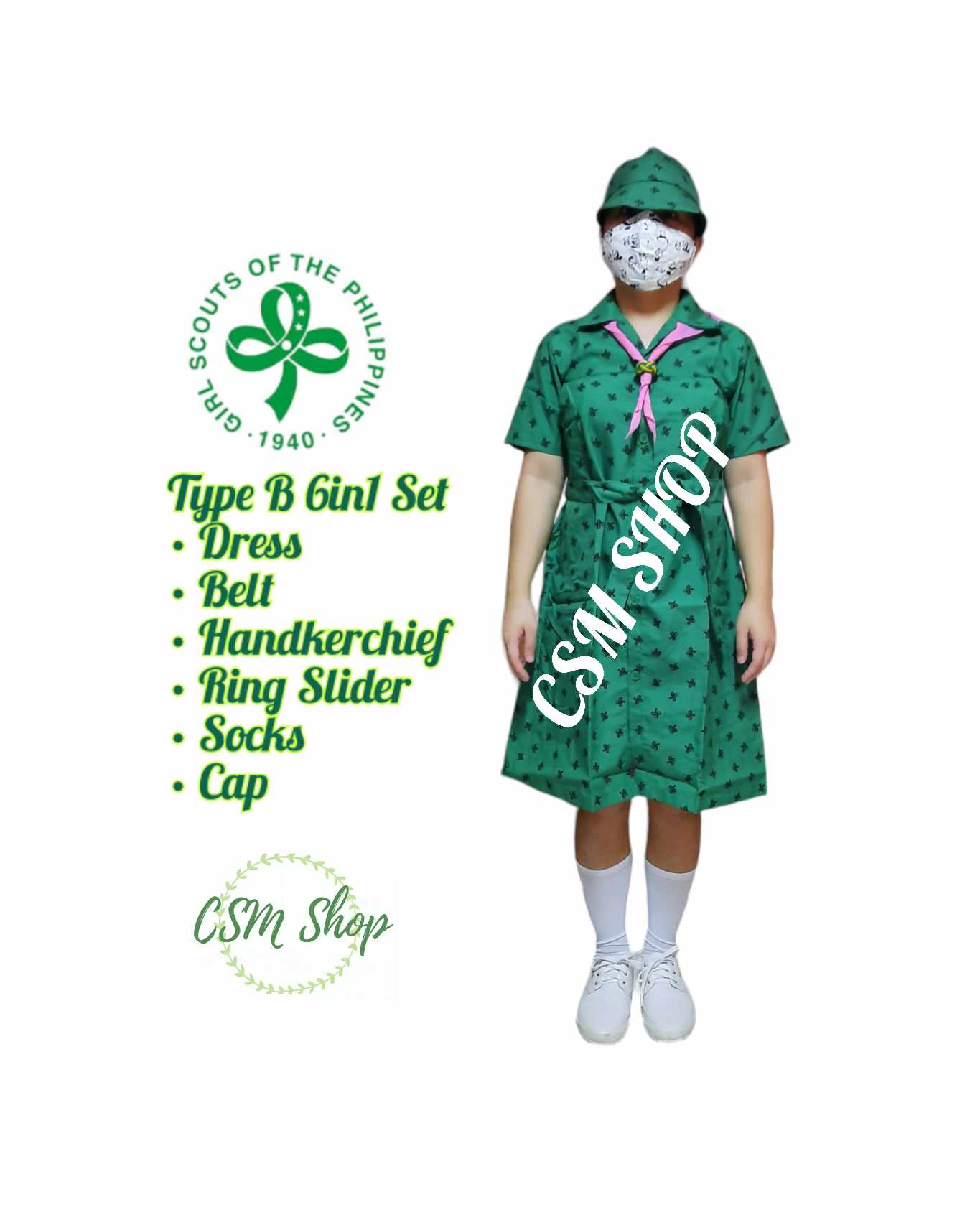 [School Uniform] Girl Scout Dress Set for Kids and Teens [GSP Uniform ...