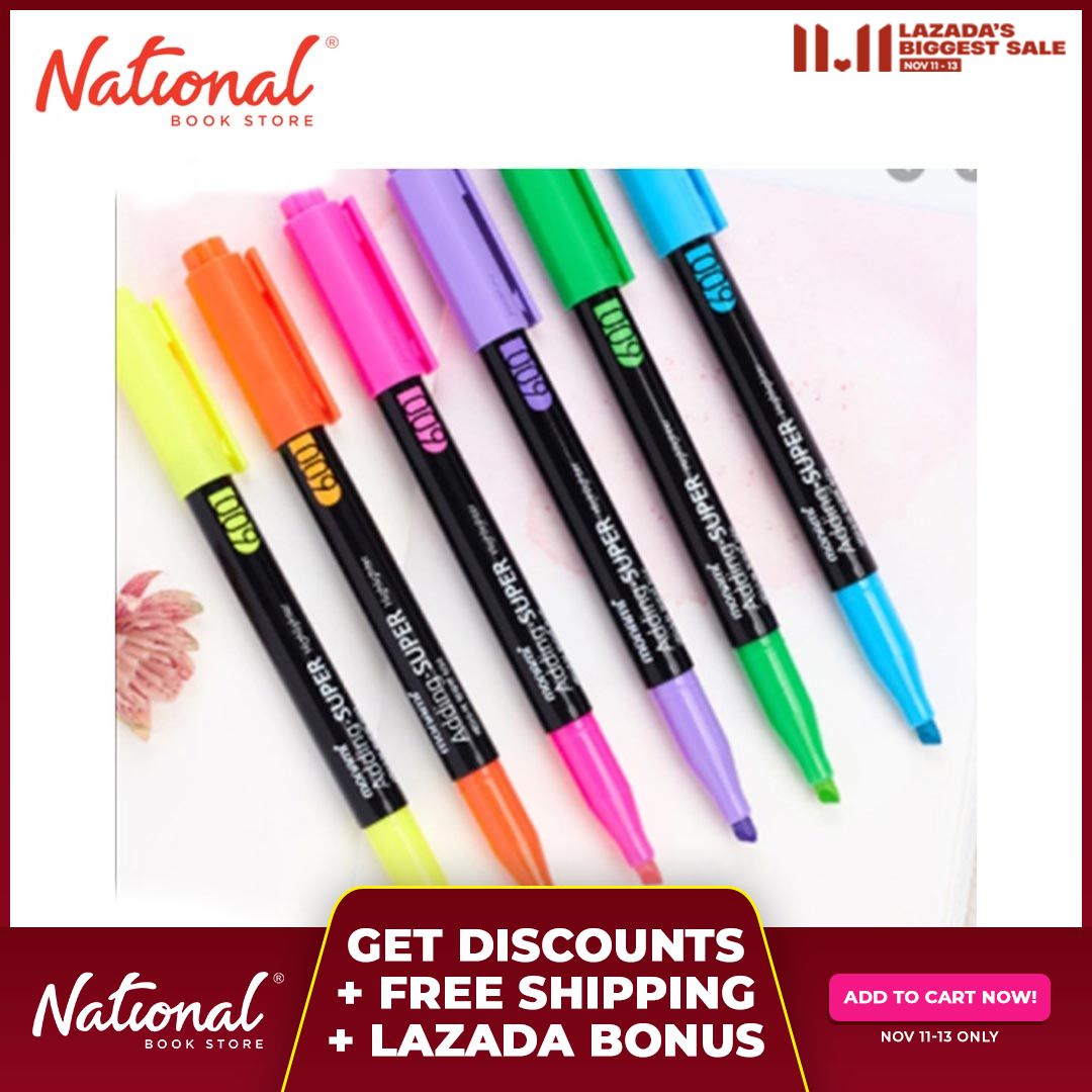 Monami Highlighter Adding Super Yellow | Lazada PH
