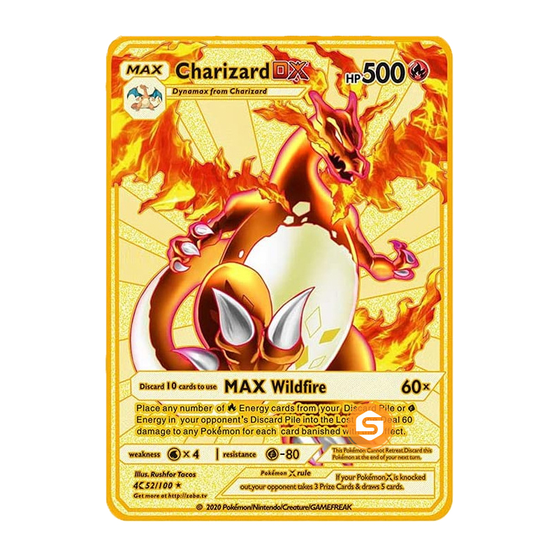 english-hard-metal-pokemon-cards-metal-pokemon-letters-charizard-vmax