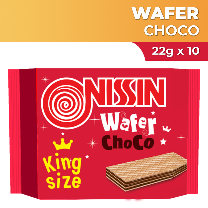 Nissin King Wafer Choco 26.5g x 10 | Lazada PH