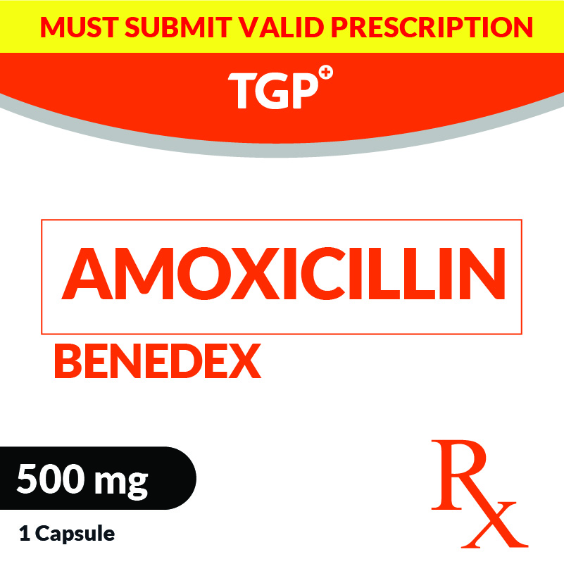 Rx: BENEDEX Amoxicillin 500mg Capsule | Lazada PH