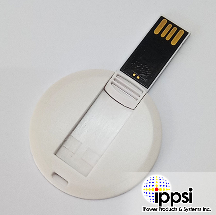 iPower Circular USB Flash Drive PLAIN Custom Made In Stick 2GB 4GB 8GB ...
