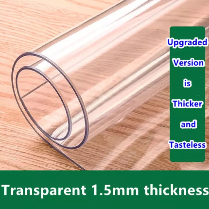 Table Mat Protector PVC Soft Crystal Glass Waterproof Cover Customized ...