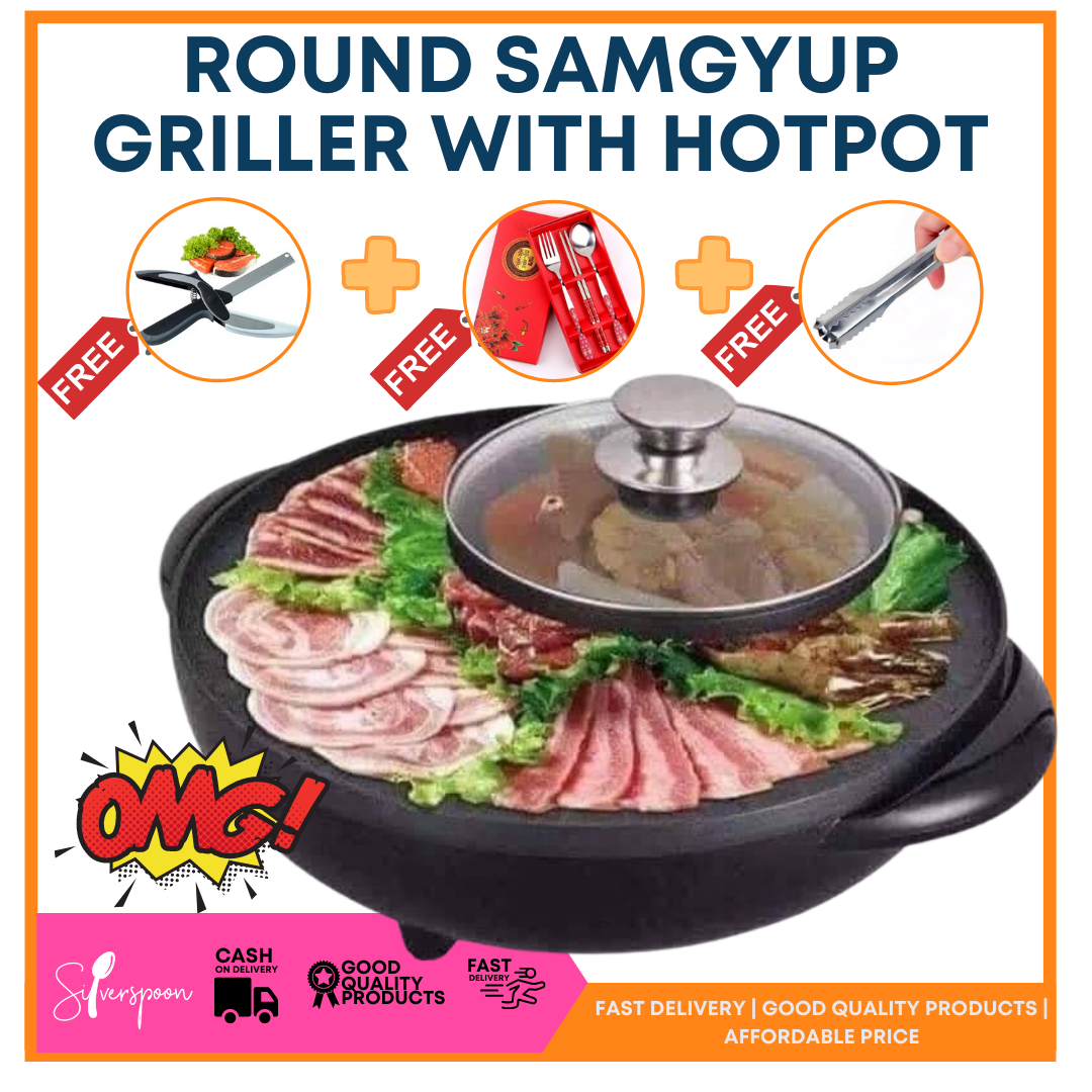 Silverspoon - Authentic KOREAN 2 in 1 ELECTRIC SAMGYUP (round) HOTPOT ...