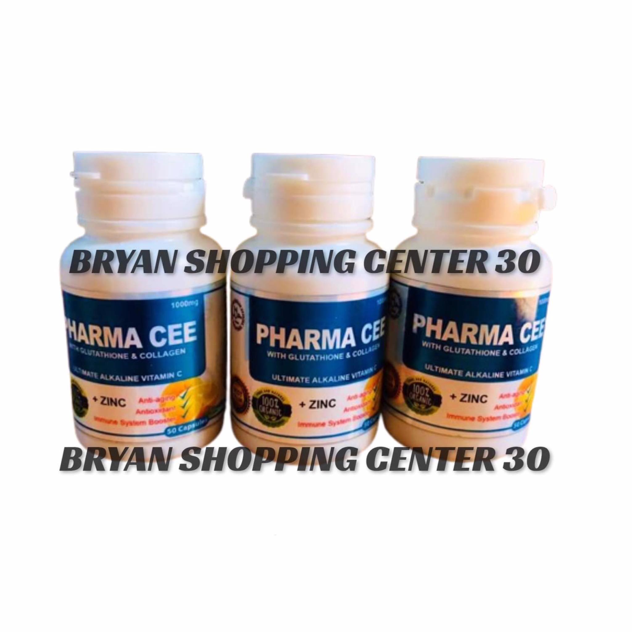 Pharma Cee / With Gluta & Collagen / 50 CAPSULES / Ultimate Alkaline ...