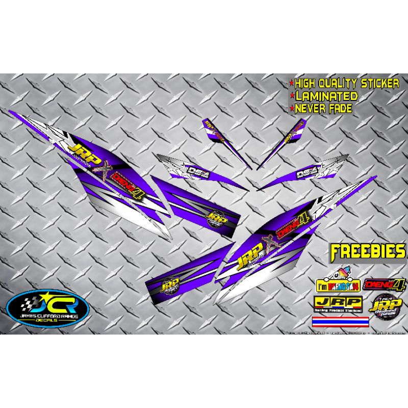 Xrm 125 Trinity Jrp X Daeng Sai4 Stock Decals Sticker | Lazada PH
