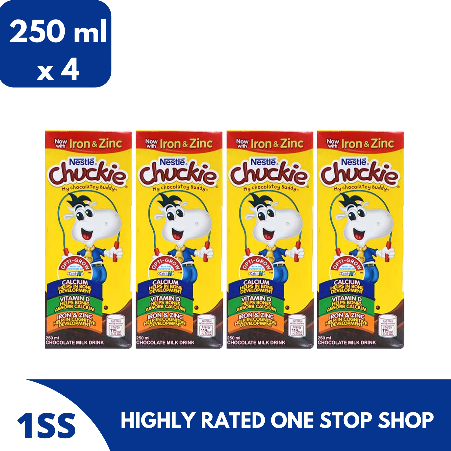 Nestle Chuckie Chocolate Milk Drink, 250ml set of 4 | Lazada PH