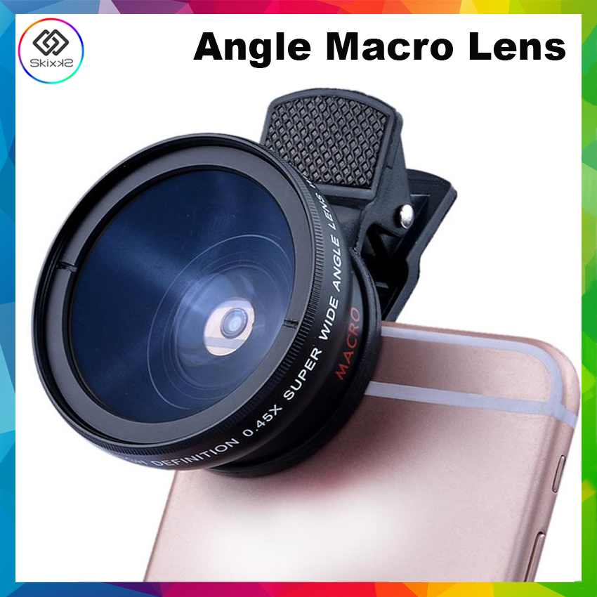 0.45x 37mm Super Wide Angle Macro Lens for Mobile Phone and Camera ...