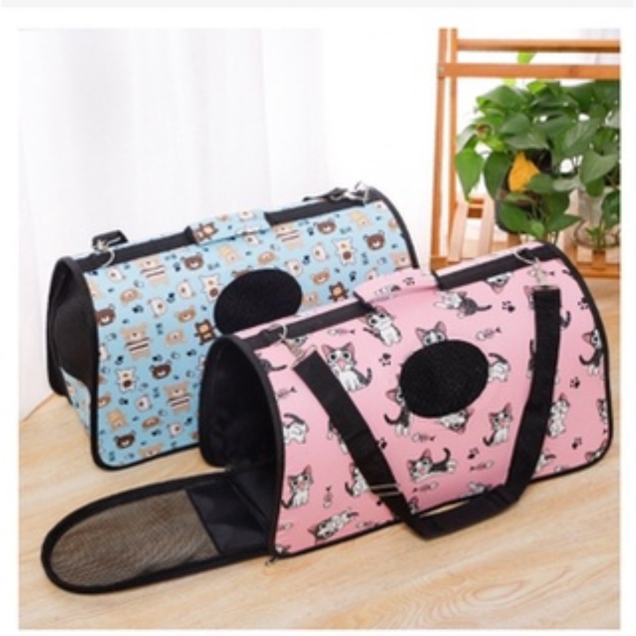 Petou Pet Bag Carrier Dog Cat Foldable Pet Carrier Bag Small Medium and ...